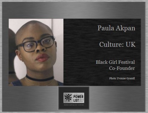 Paula Akpan – 2017 Powerful Woman – Black Women in Europe®