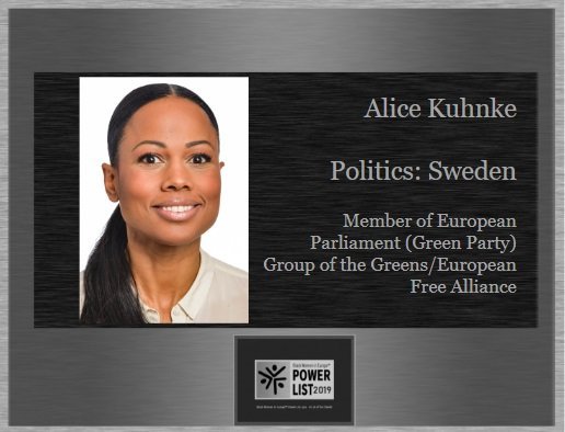 Alice Kuhnke – Power Woman – Black Women in Europe®